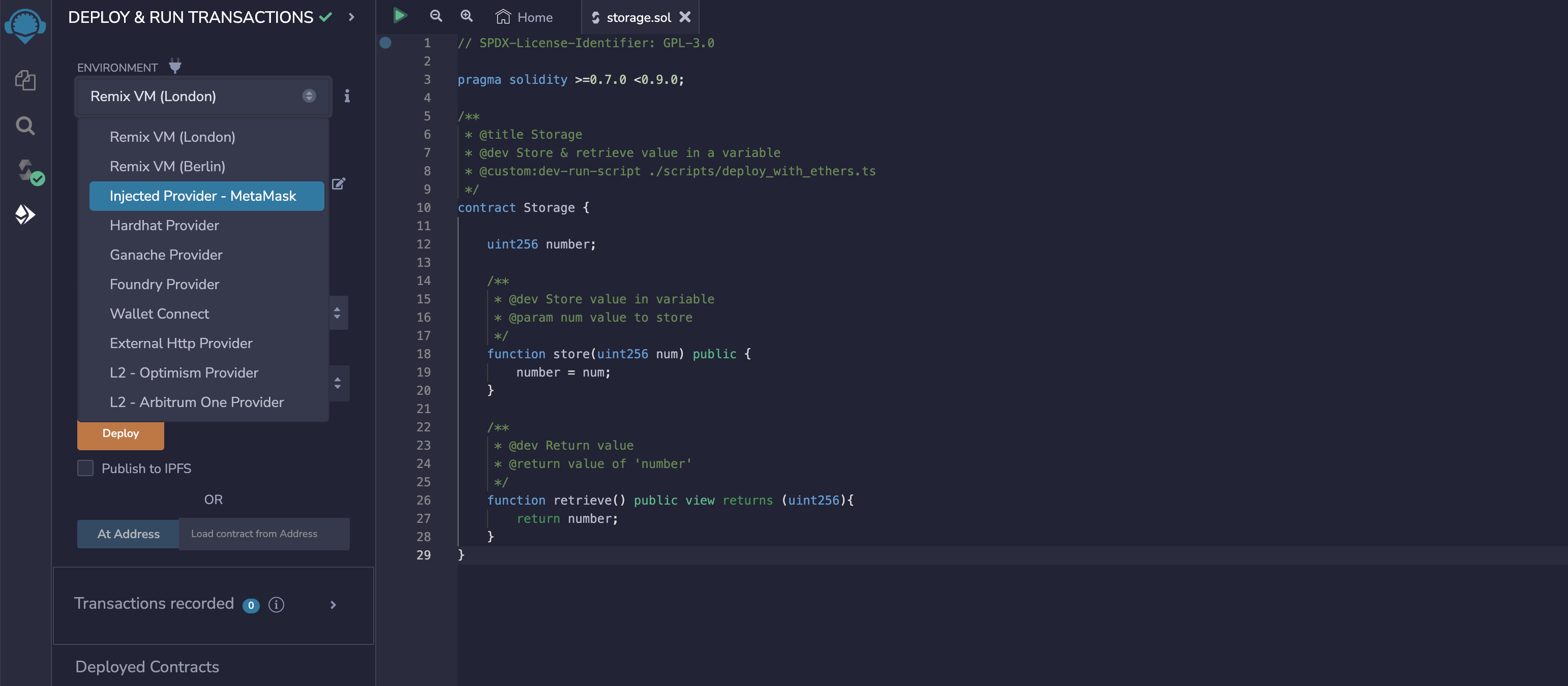 How to use Remix IDE to deploy an on-chain storage contract on Astar ...